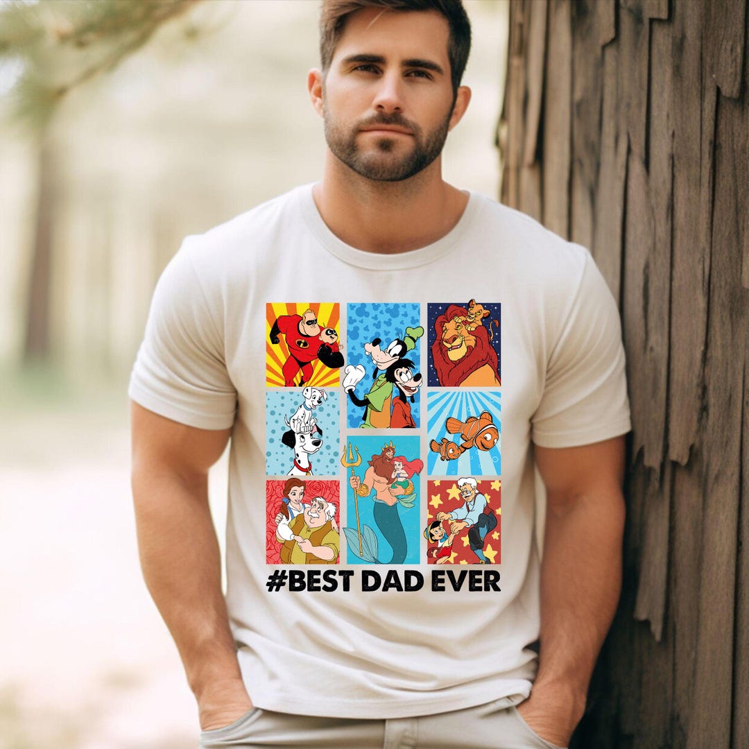 Disney Best Dad Ever Shirt, Disney Father's Day Gift T-shirt, Disney ...