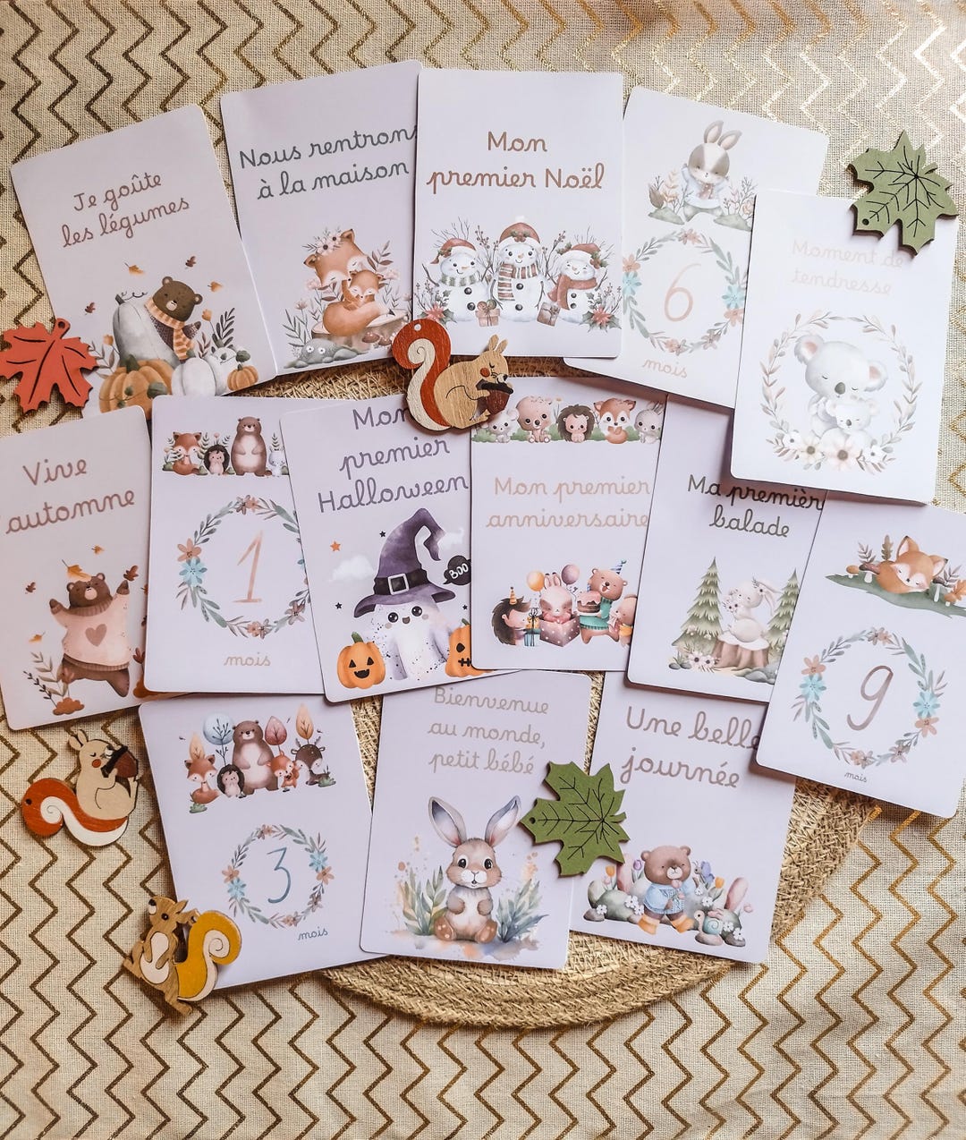 Forest Animal Theme Step Cards Nature - Etsy