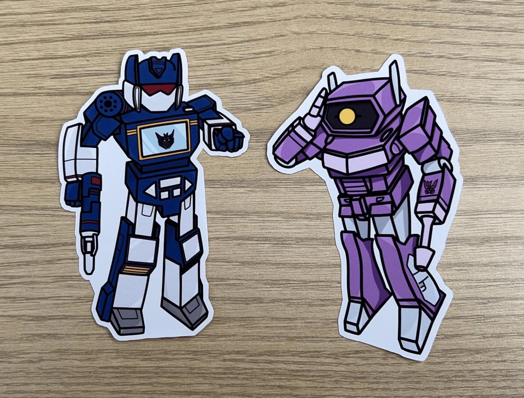 Transformers Decepticons Stickers | Soundwave & Shockwave - Etsy