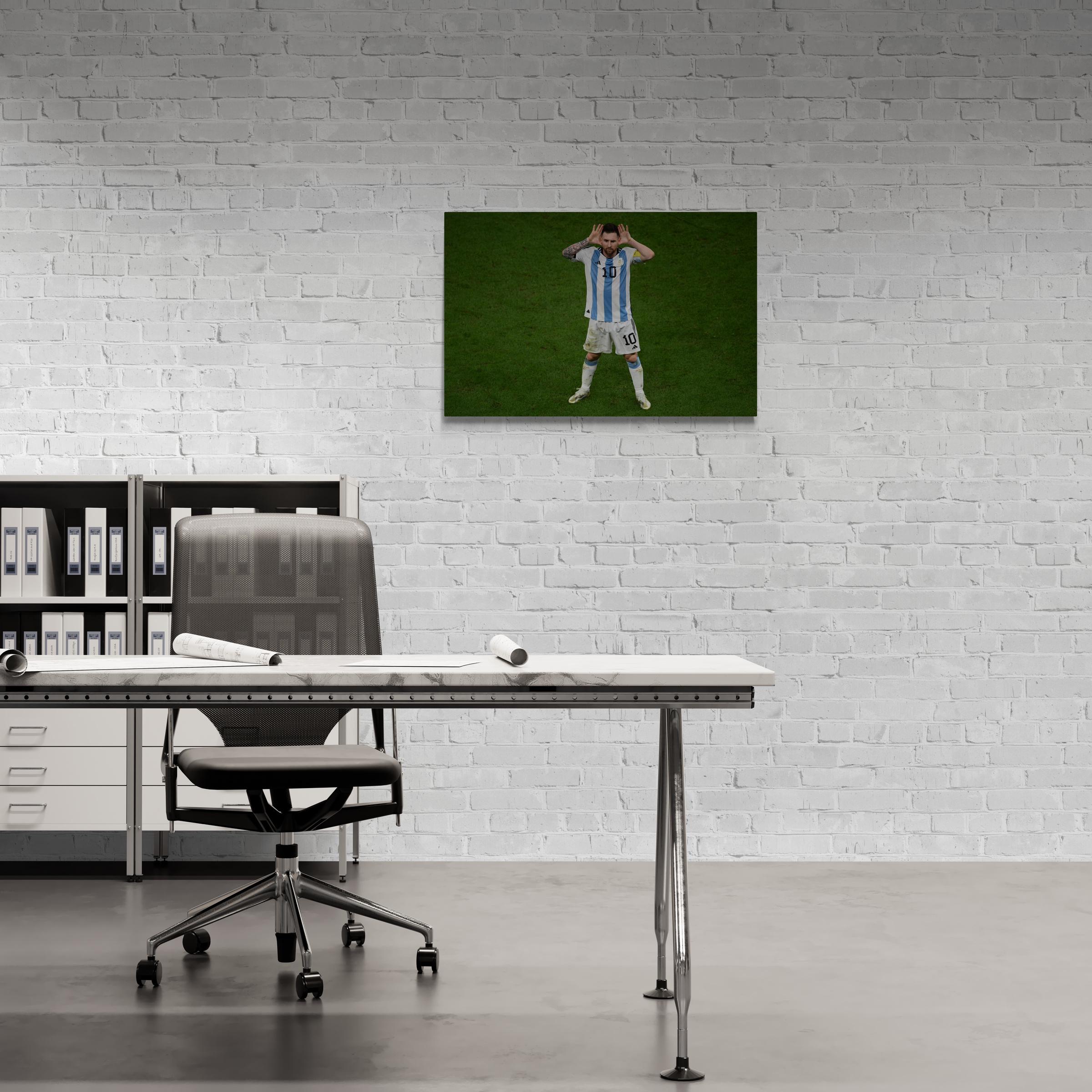 Messi Poster Peel and Stick Canvas | Football Soccer Wall Banner ...