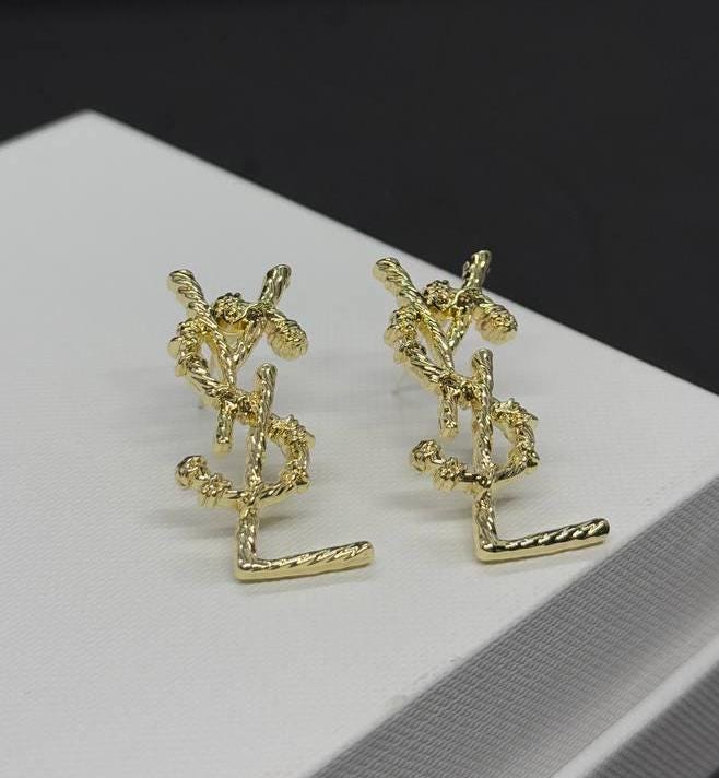 Ysl stud earrings Etsy