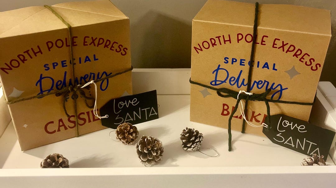 Santa Box, Mail From Santa, Santa Letter, Christmas Craft Ornament ...