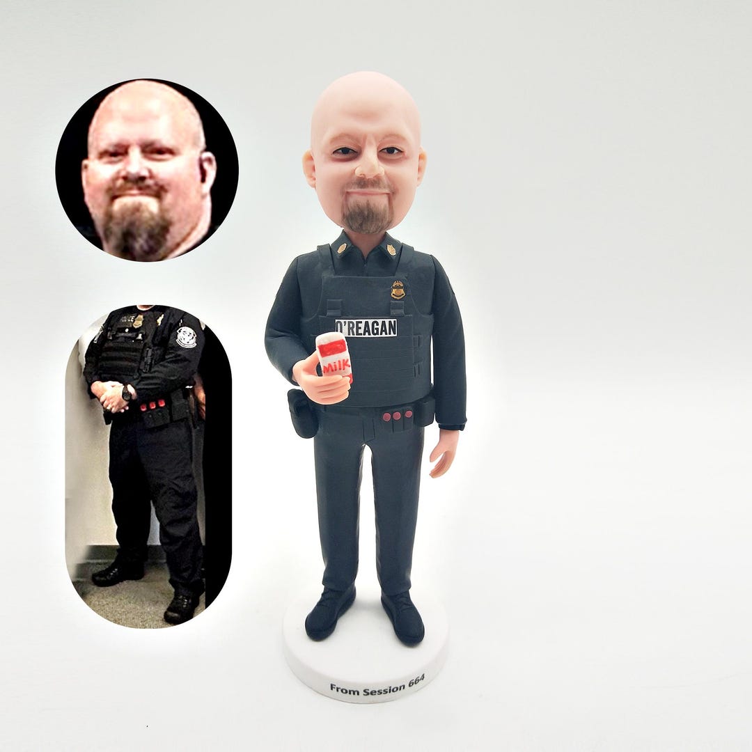 Custom Police Officer Bobblehead: Personalized Law Enforcement Gift - Etsy