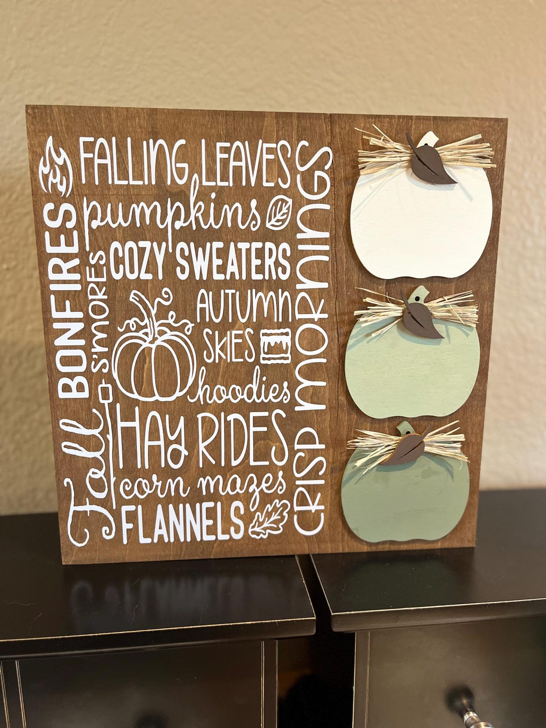 Subway Fall Sign - Etsy