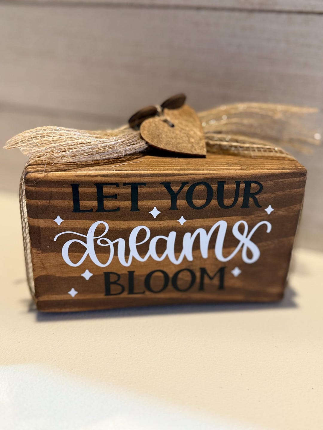 Let Your Dreams Bloom - Large Blessing Block - Etsy