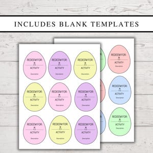 Printable Easter Coupons, Easter Egg Coupons, Easter Egg Hunt Prize ...
