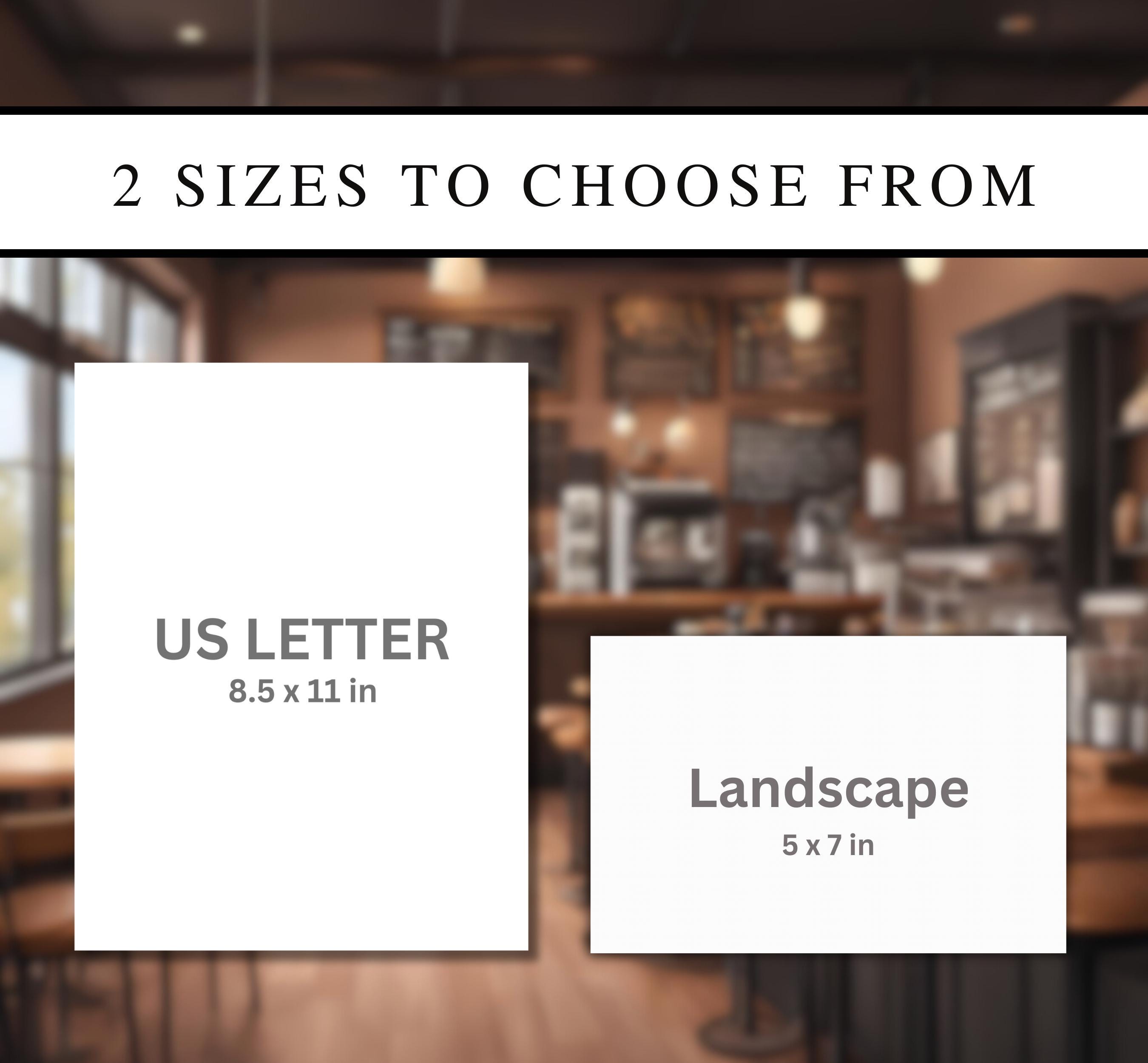 8 Simple Coffee Recipe Cards, PDF Coffee Recipe Cards, PNG Printable ...