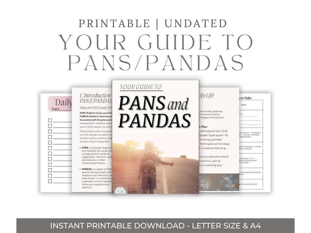 PANS/PANDAS Support Bundle: Symptom Tracker, Care Guide, and Daily ...