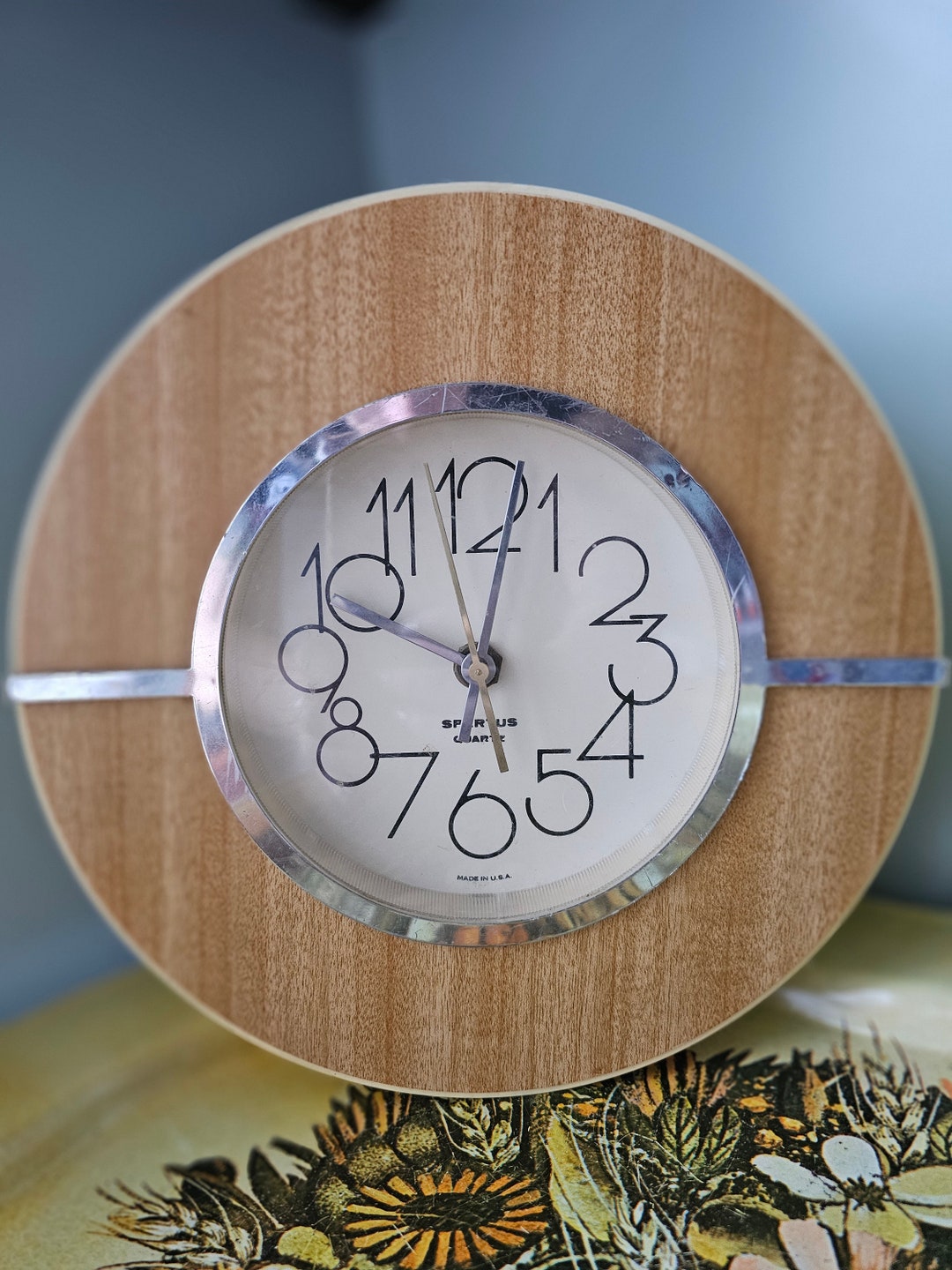 Vintage Spartus Wall Clock - Etsy