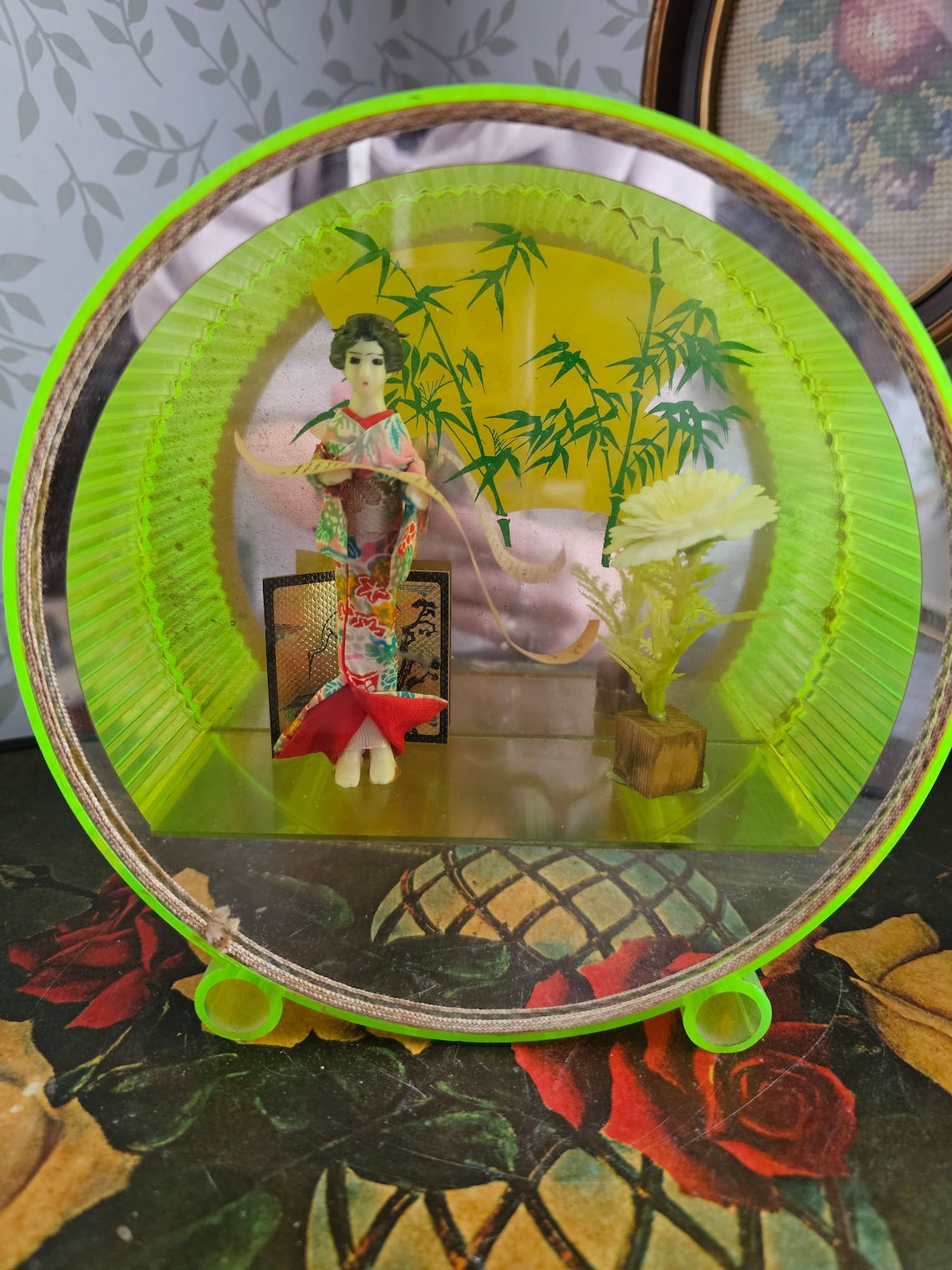 Vintage Japanese Diorama Mid Century Kitsch, Retro Asian Home Decor ...