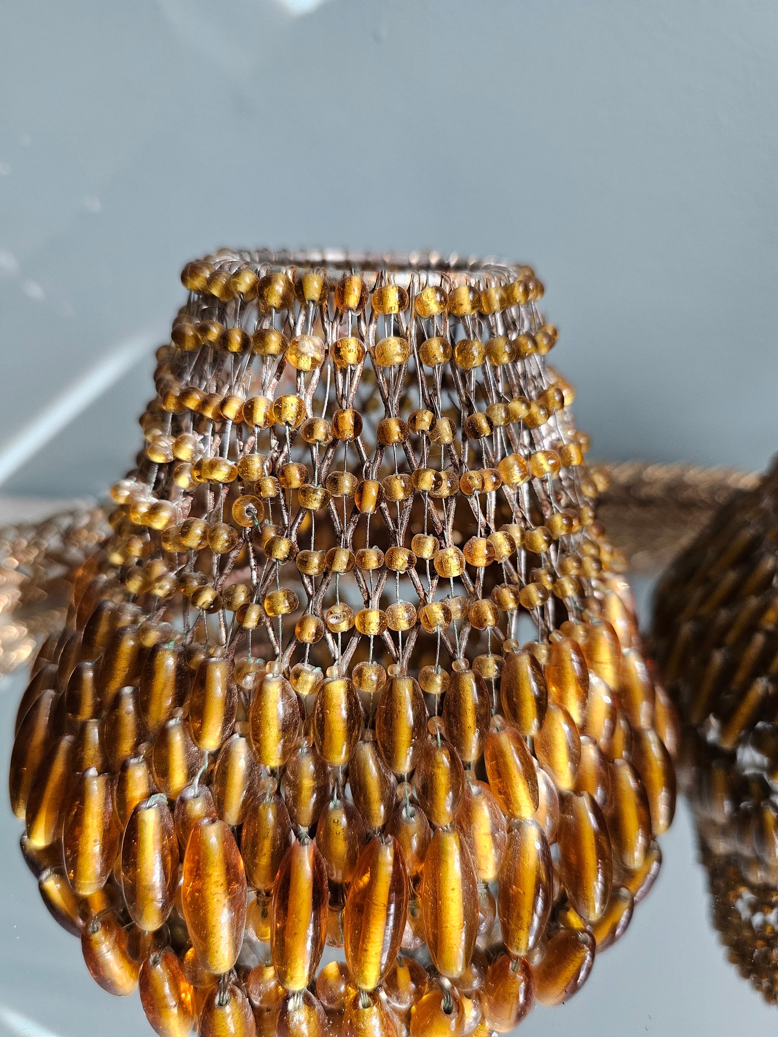 Vintage Small Beaded Lamp Shades - Etsy