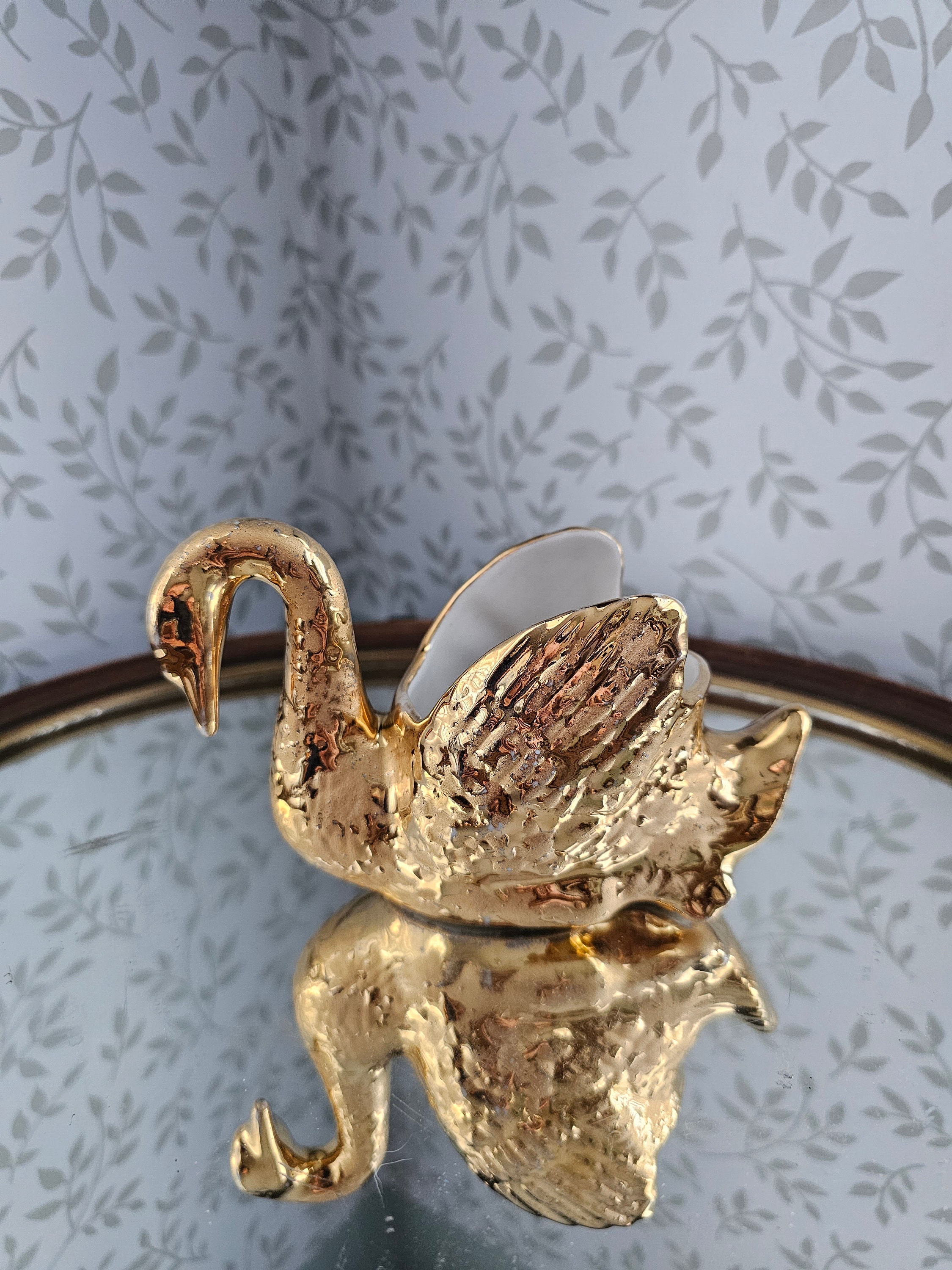 Vintage Holley Ross Distinguished China Weeping 22K Gold Small - Etsy