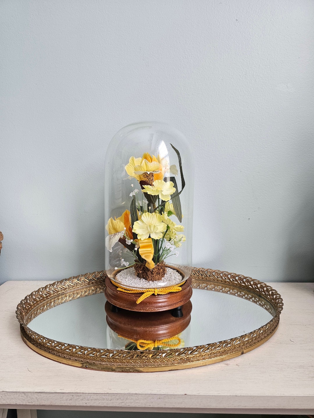 Vintage Faux Flower Cloche - Etsy