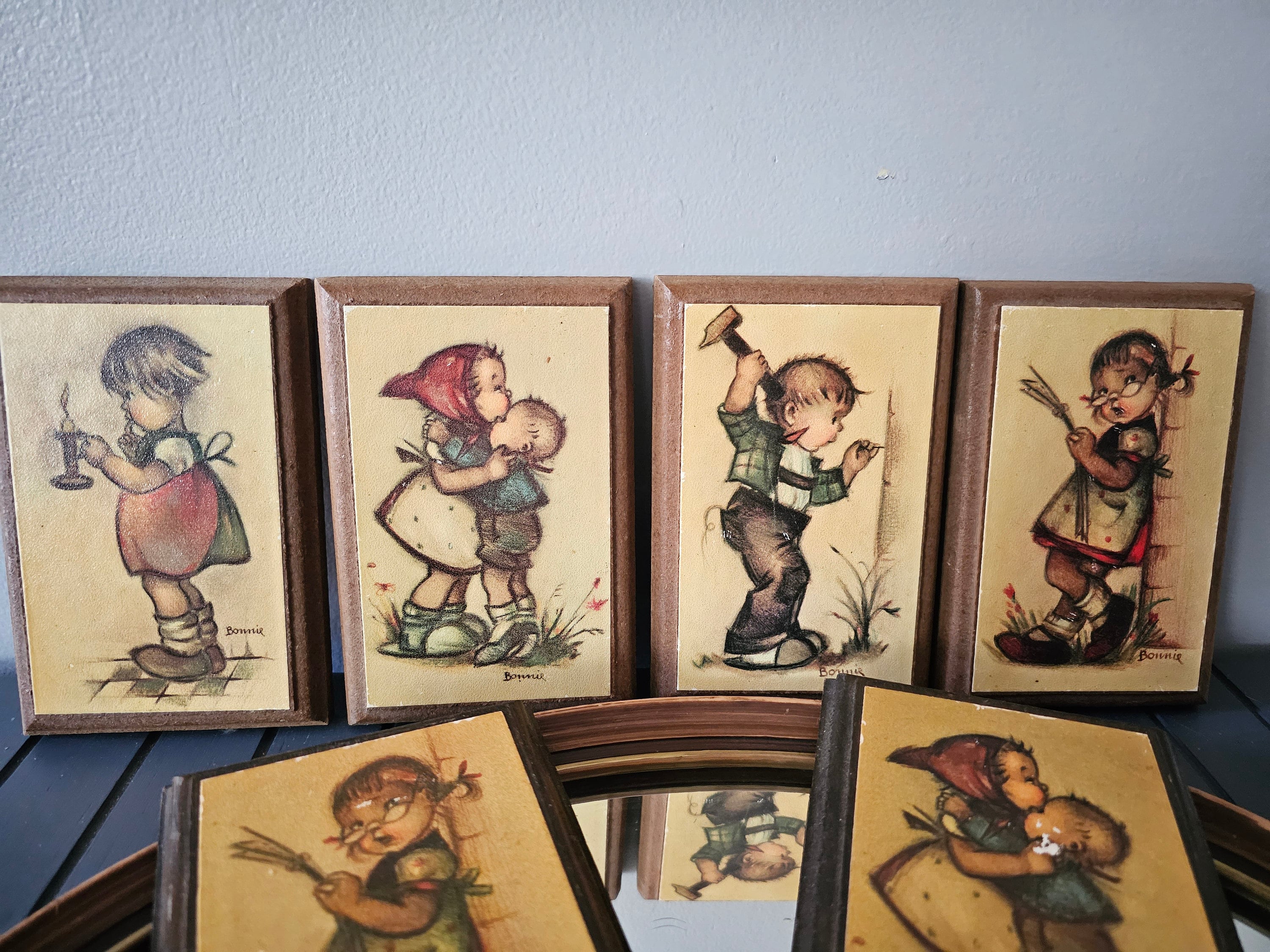 Vintage Bonnie Prints Set of 4 - Etsy