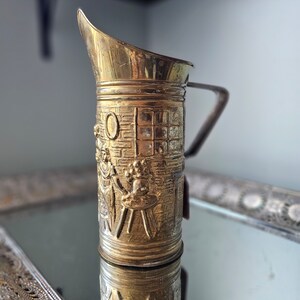 Vintage Peerage England Brass Pitcher - Etsy
