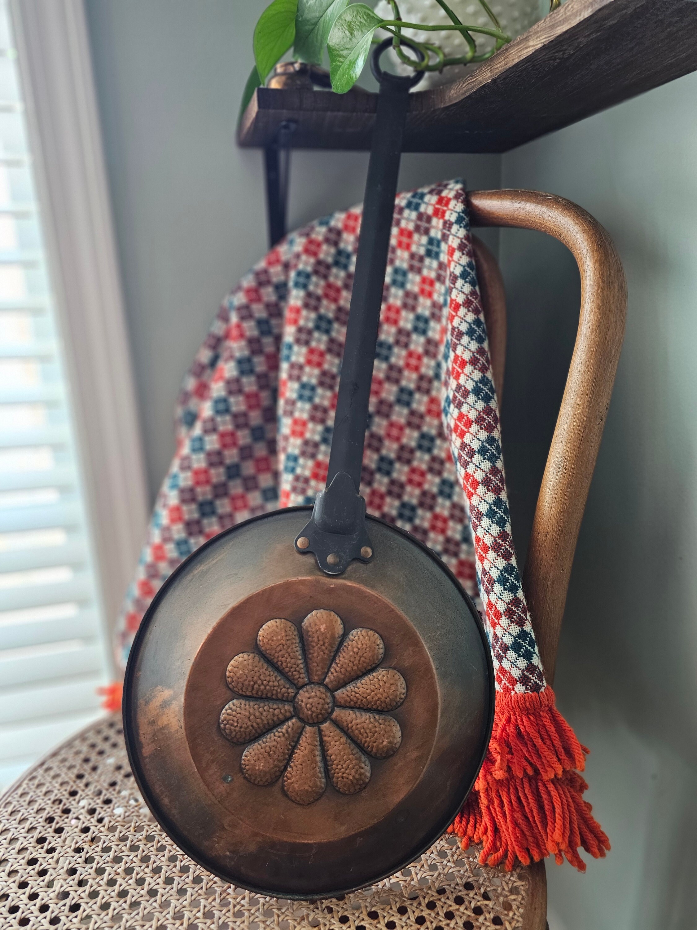 Vintage Copper and Iron Hearth Pan Wall Decor Open Fire Cooking Pan - Etsy