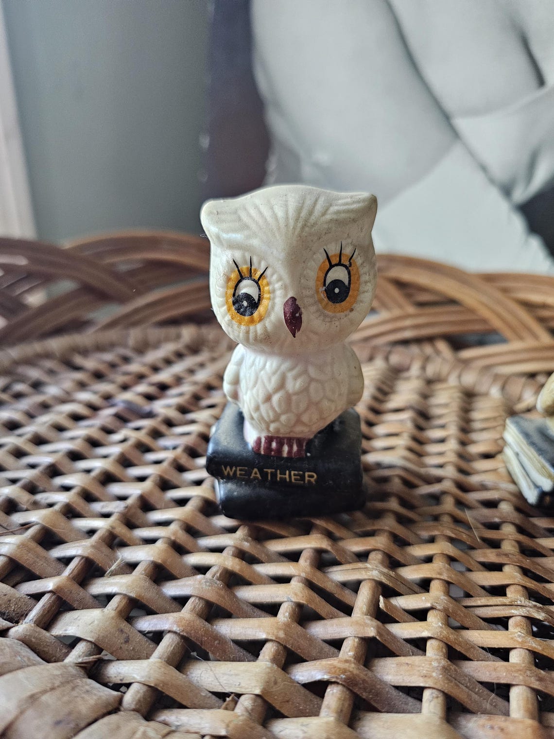 Vintage Enesco Weather Owl Figurine - Etsy