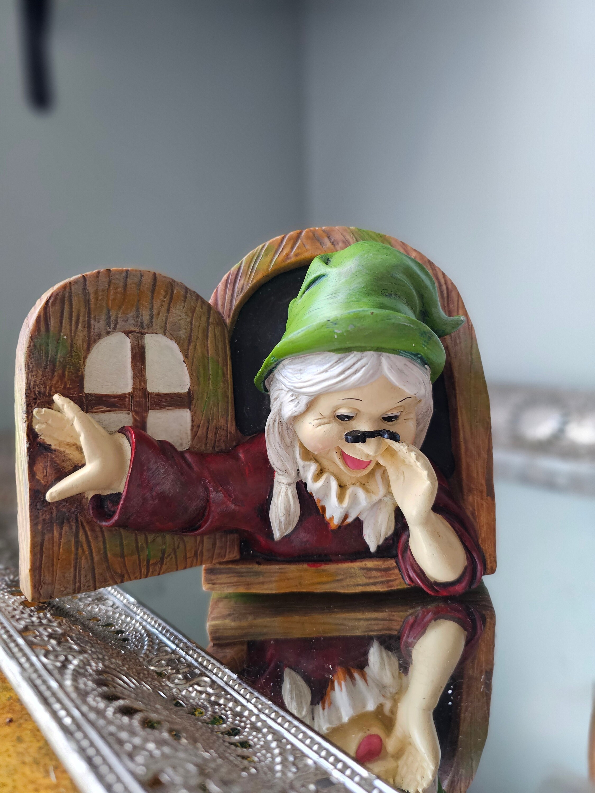 Garden Gnomes Peeking From Window - Etsy