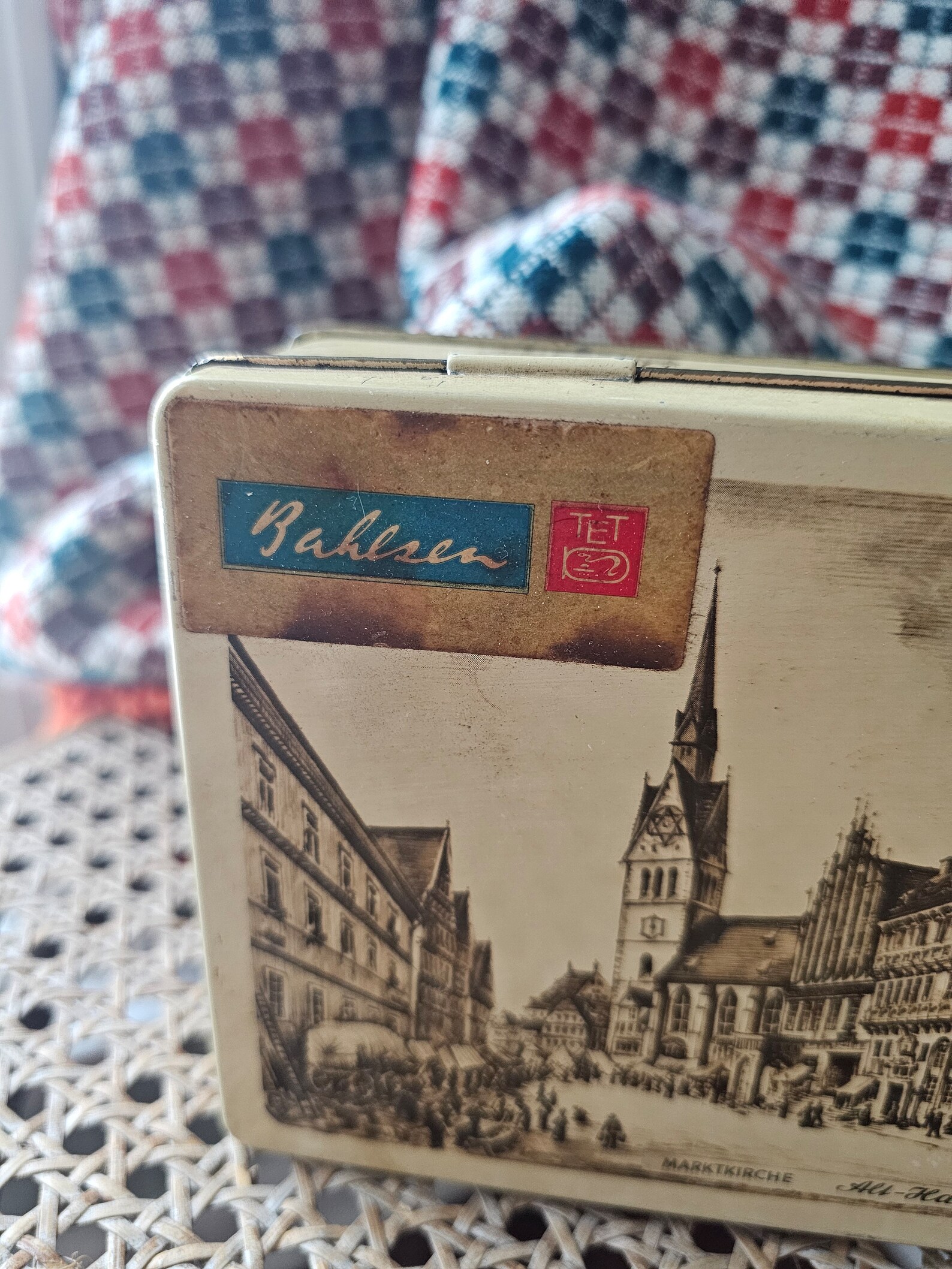 Bahlsens Biscuit Tin Vintage Tin German City Scene Lid - Etsy