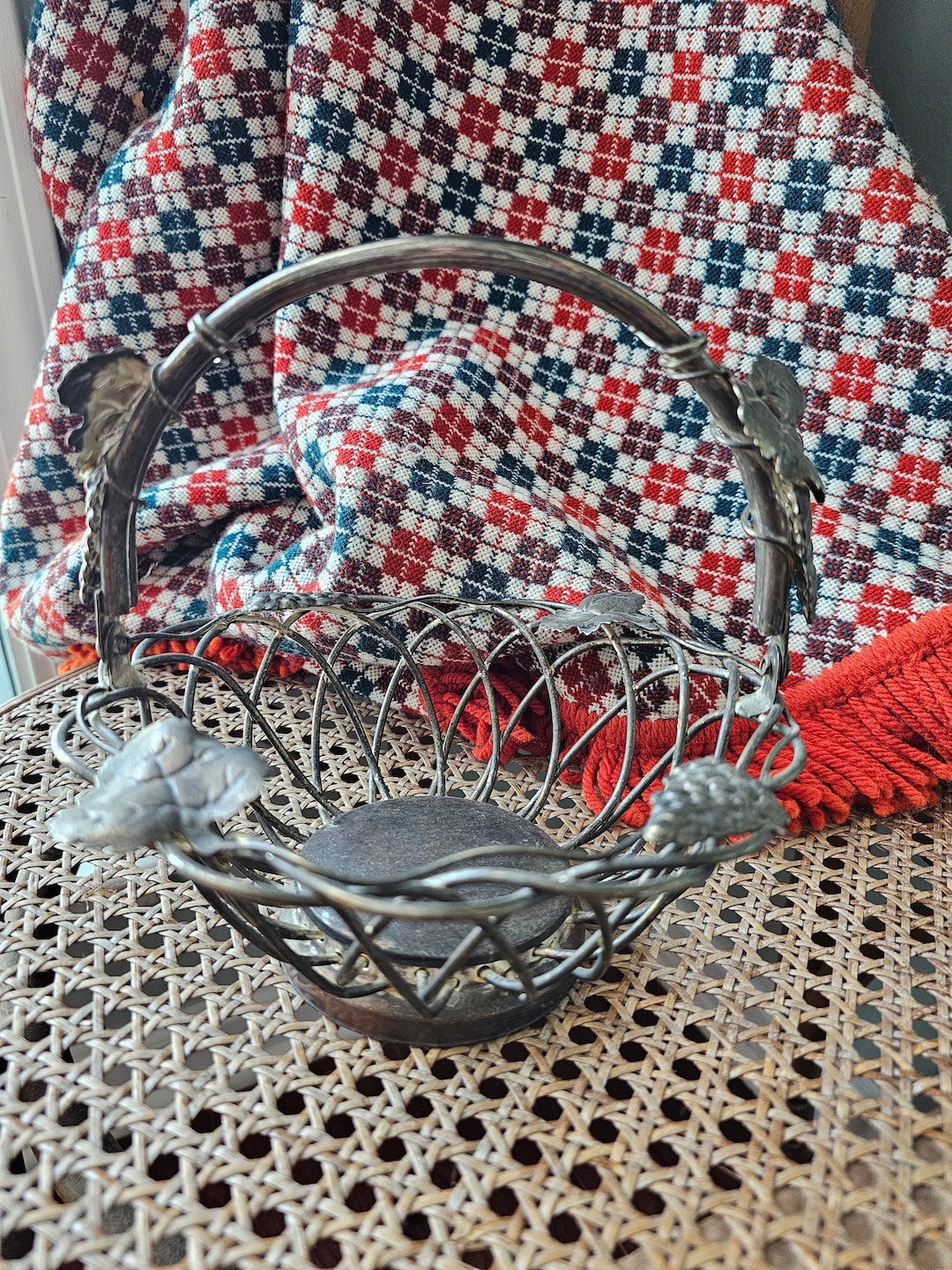 Vintage Godinger Silver Plate Metal Grapes Basket - Etsy