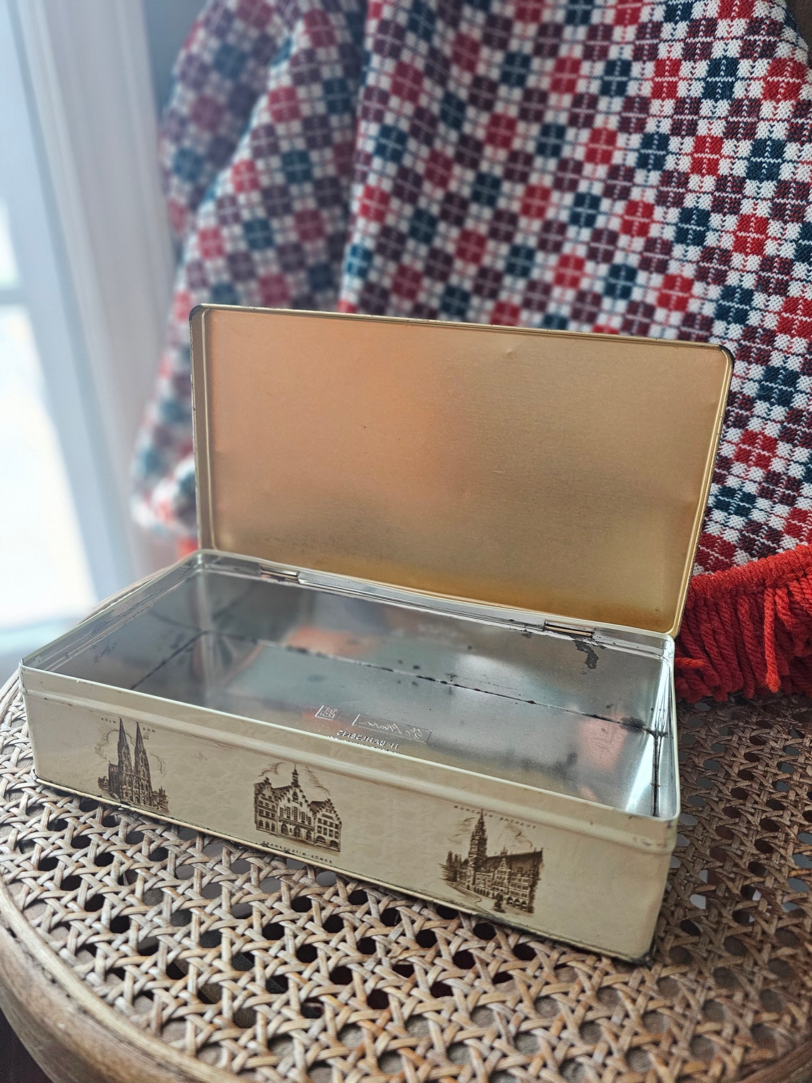 Bahlsens Biscuit Tin Vintage Tin German City Scene Lid - Etsy