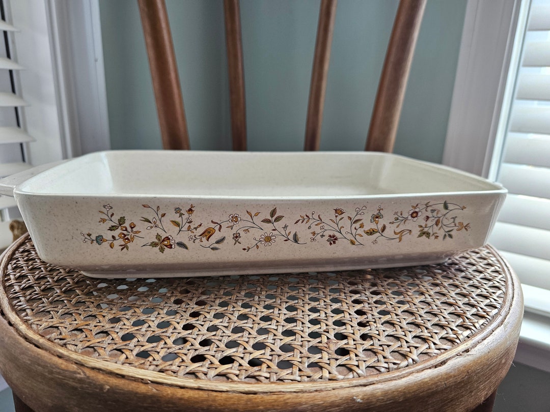1970s Temper-ware Merriment Rectangular Baker by Lenox - Etsy