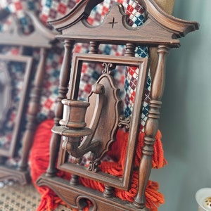 Vintage Faux Wood Wall Sconces - Etsy
