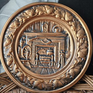 Vintage Copper Peerage Plate - Etsy