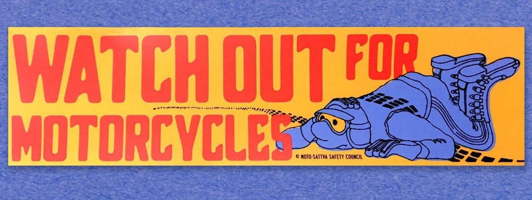 Watch Out for Motorcycles! Bumper Sticker - Etsy