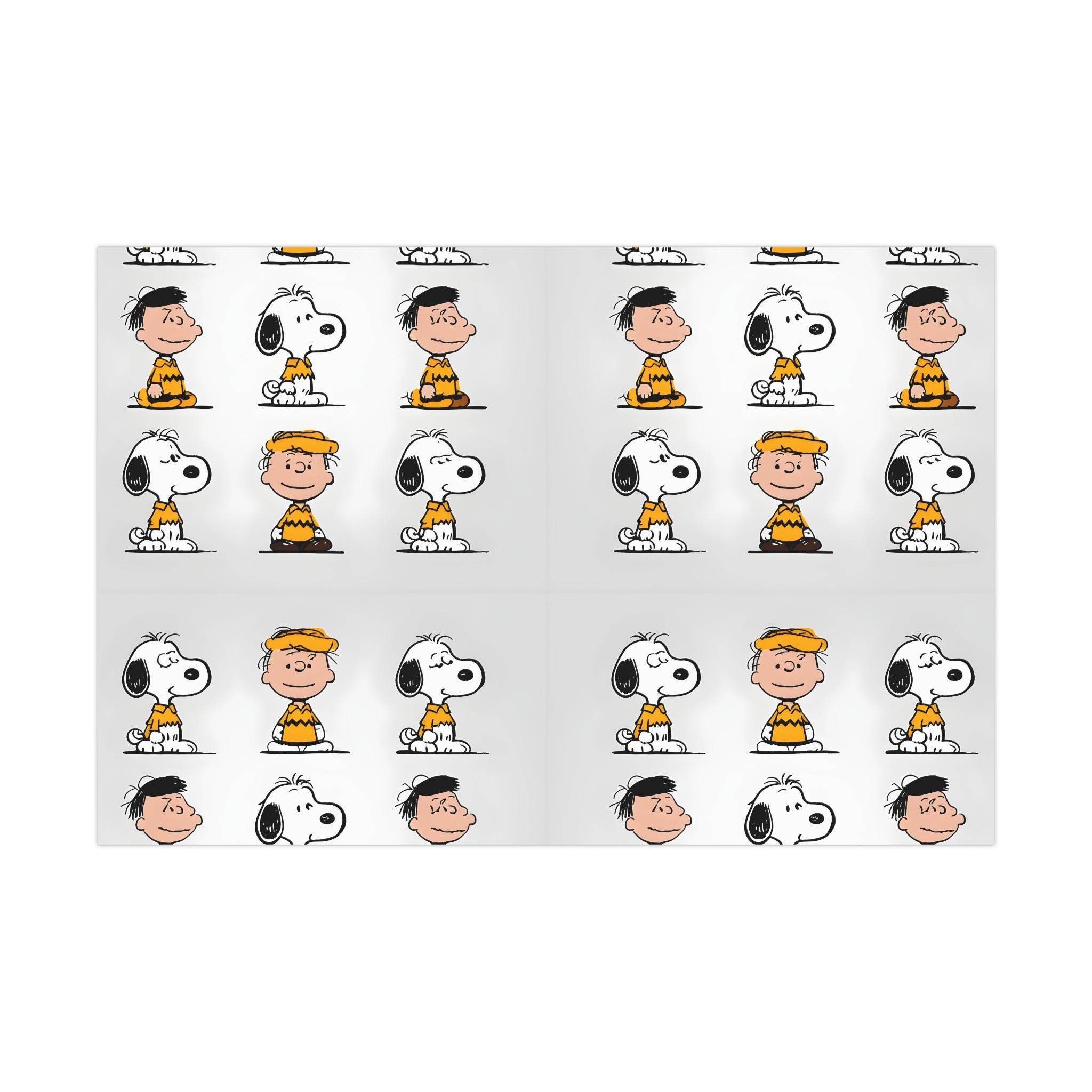Wrapping Papers: Peanuts Characters Grid Gifts, Christmas, Holidays ...