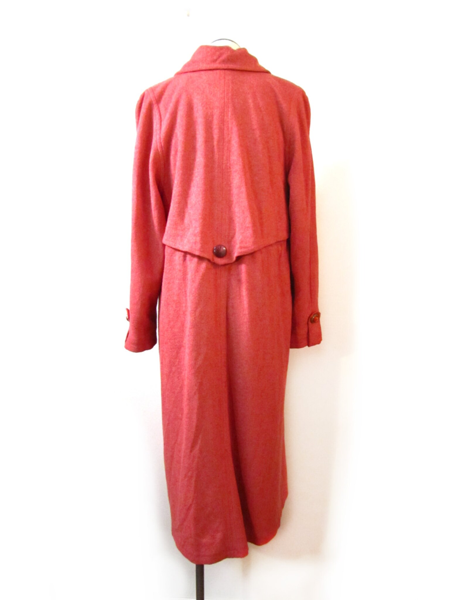 Vintage 80s Salmon Pink Princess Terry Cloth Duster Coat women | Etsy