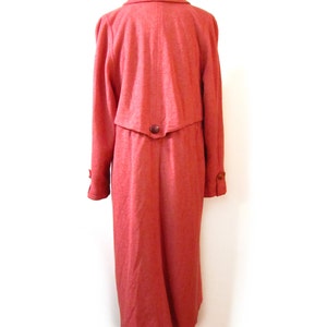 Vintage 80s Salmon Pink Princess Terry Cloth Duster Coat Women L-xl ...