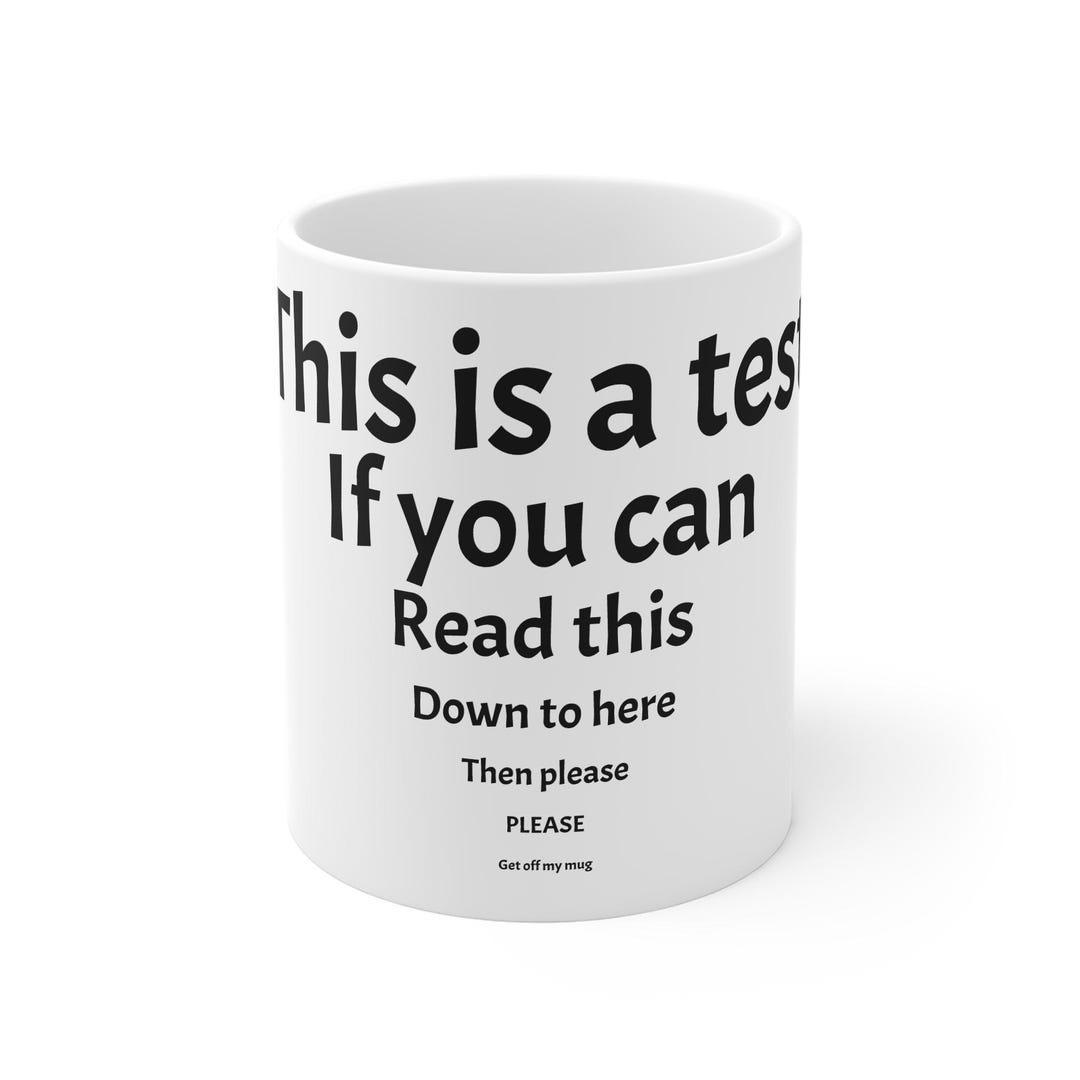 Funny Prank Mug, Hilarious Coffee Cup, Gag Gift for Joke Lovers ...