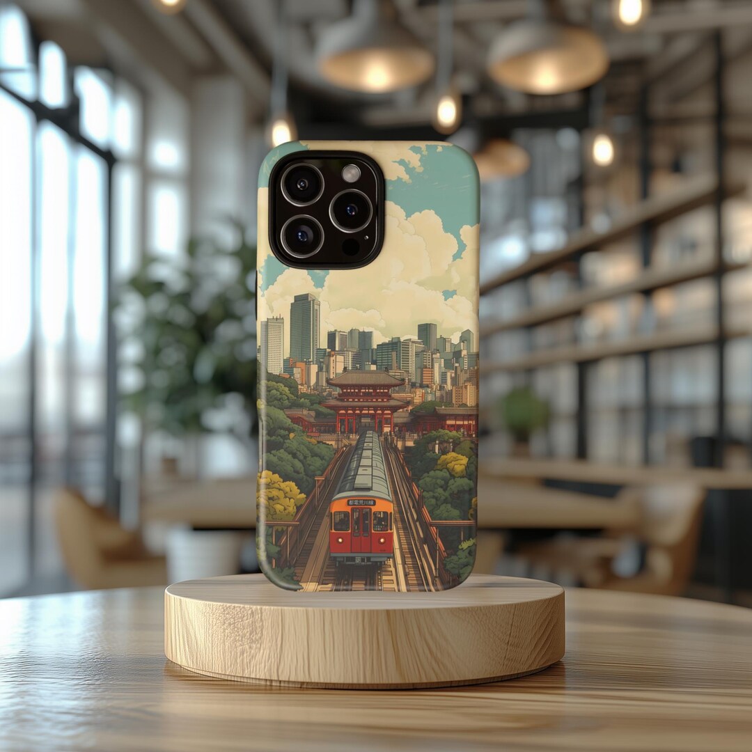 Vintage Tokyo Train, Retro City Phone Case Snap & Tough Cases for ...