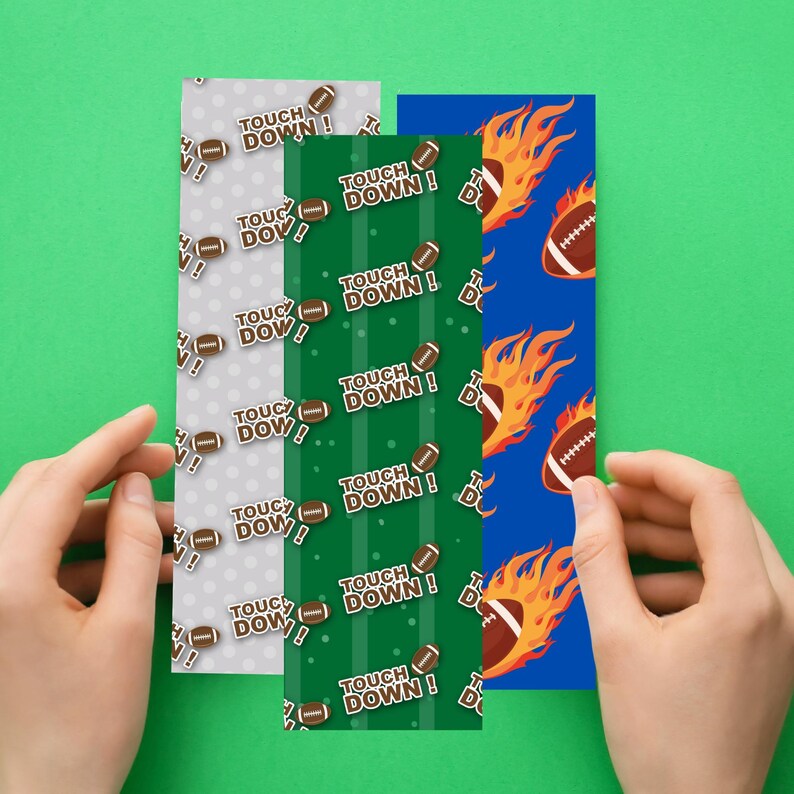 Football Bookmarks PNG, Football Bookmarks for Kids, Printable Team Mom ...