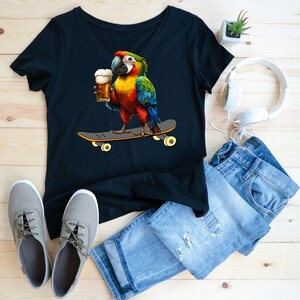 22 Parrots With Beer PNG Designs Macaw Sublimation Printable Bird ...