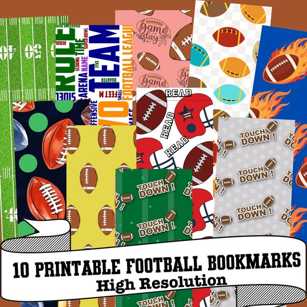 Soccer Bookmark - Etsy