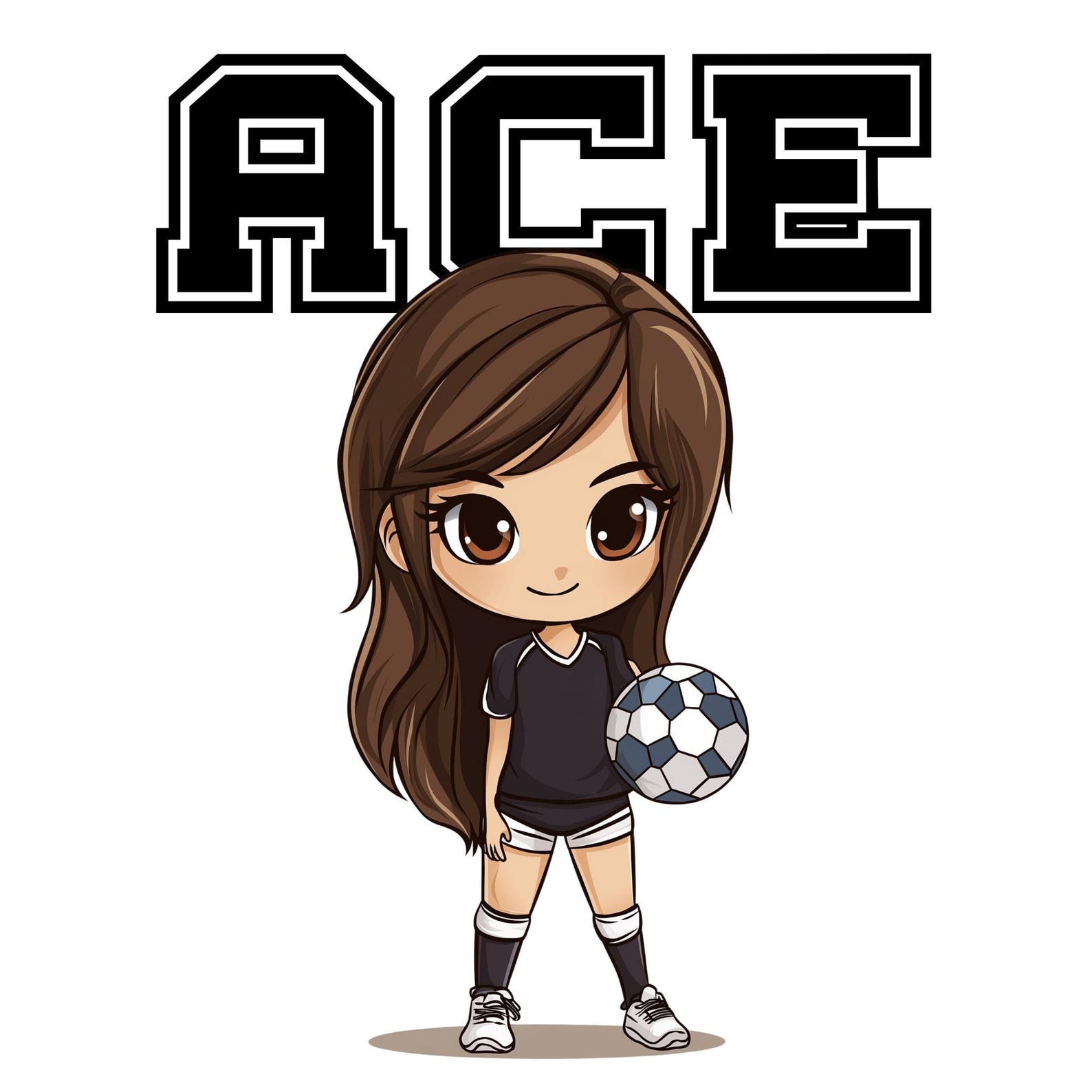 Cute Kawaii Volleyball Girl Design Volleyball PNG Volleyball Clipart ...