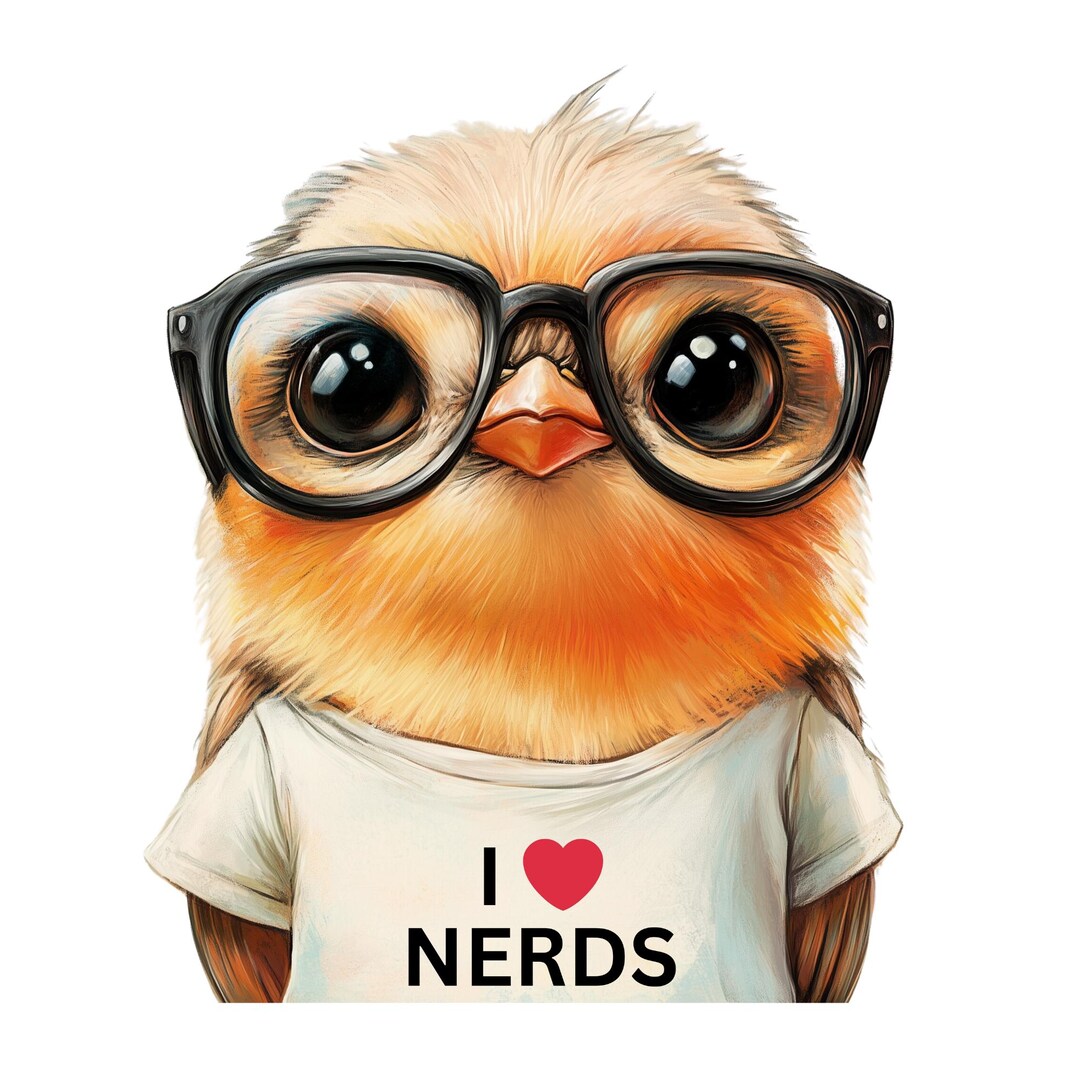 Bird Nerd PNG Design: T-shirt, Mug, Sticker (digital Download) - Etsy
