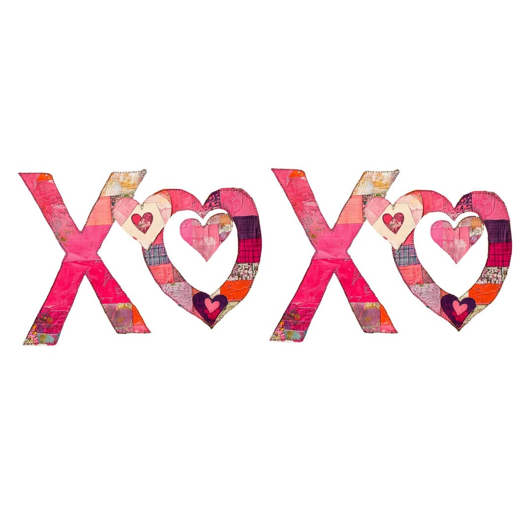 Pink Valentine Coquette XOXO PNG Heart Love XOXO Unique Craft Valentine ...