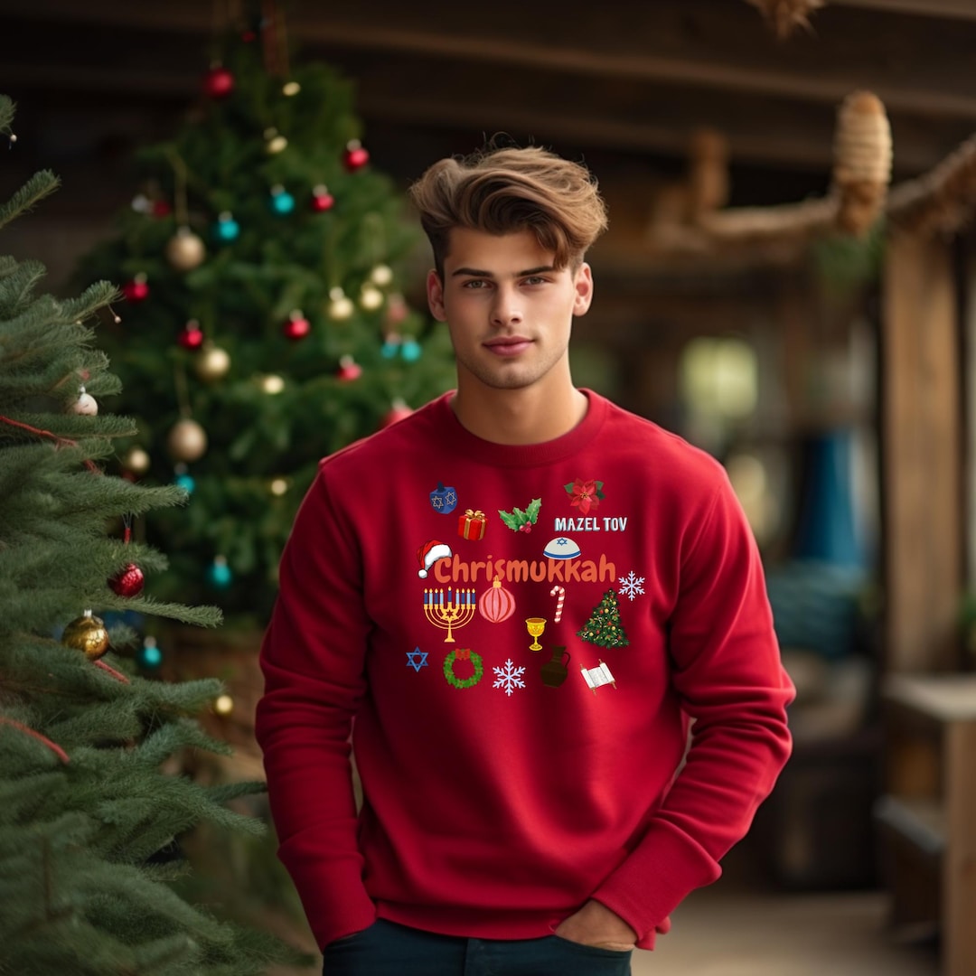 Chrismukkah Sweater, Chrismukkah Shirt, Chrismukkah Mug, Hanukkah and ...