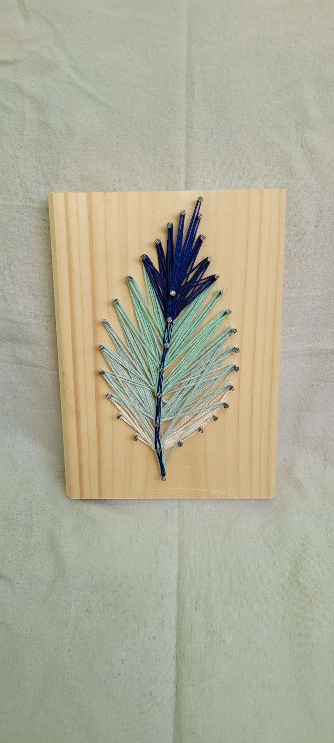 Handcrafted Unique String Art Leaf Subtle Wall Decor - Etsy