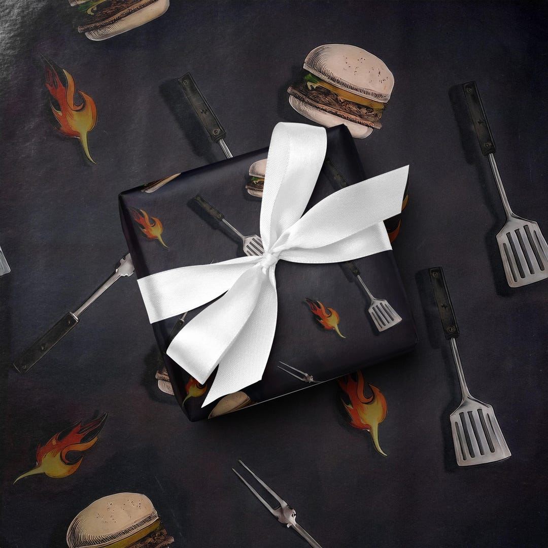 Grilling Wrapping Paper for Men’s Birthday or Father’s Day - Etsy