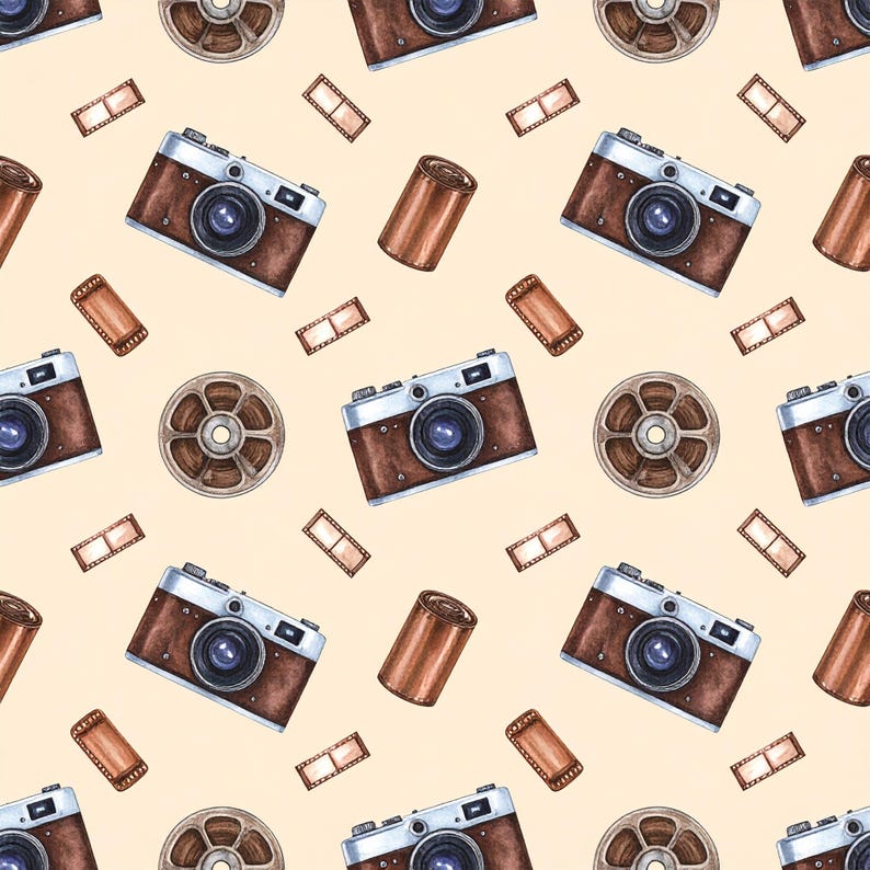 Vintage Camera Wrapping Paper Photographer Gift Wrap Film Inspired ...