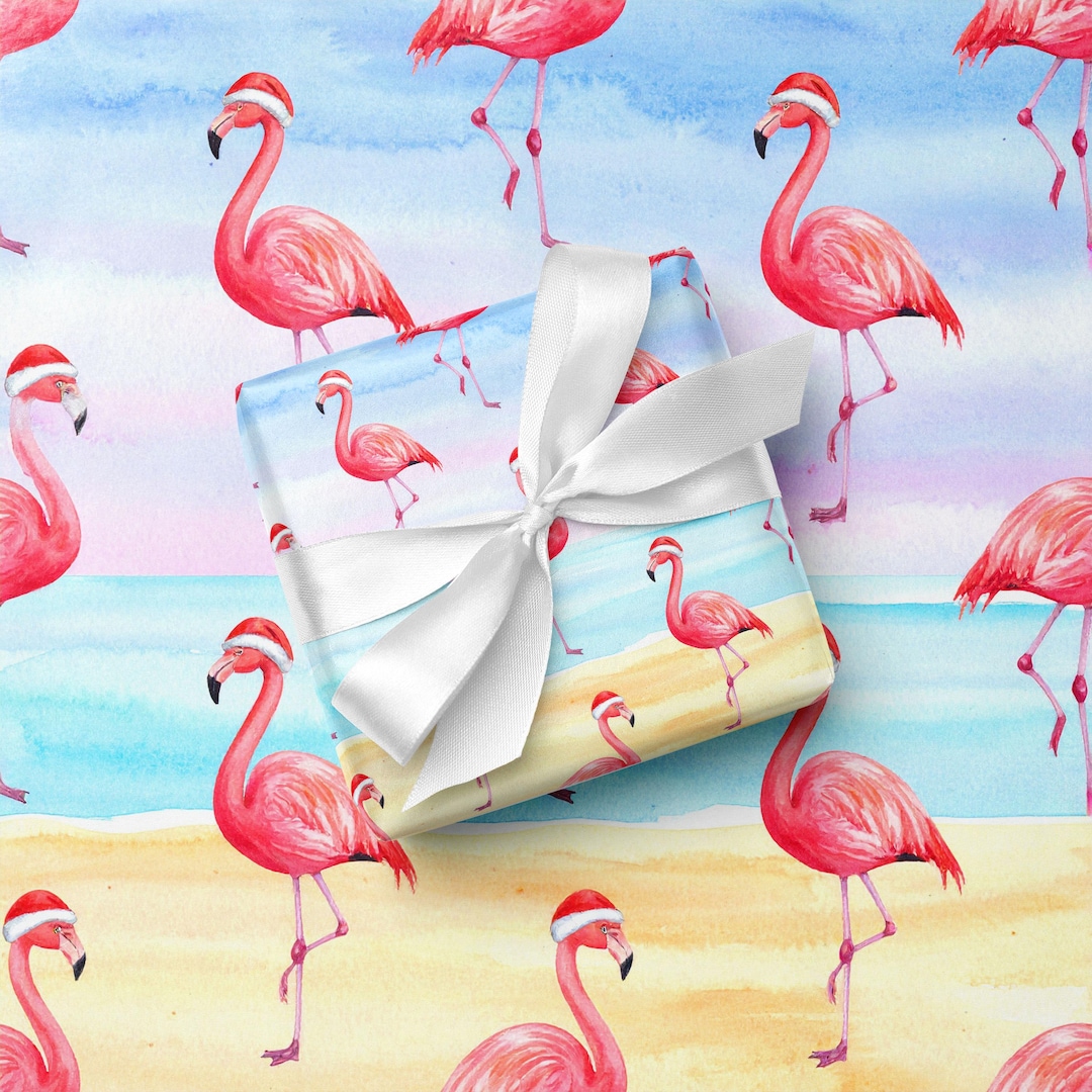 Coastal Christmas Wrapping Paper Beach Vacation Gift Wrap - Etsy
