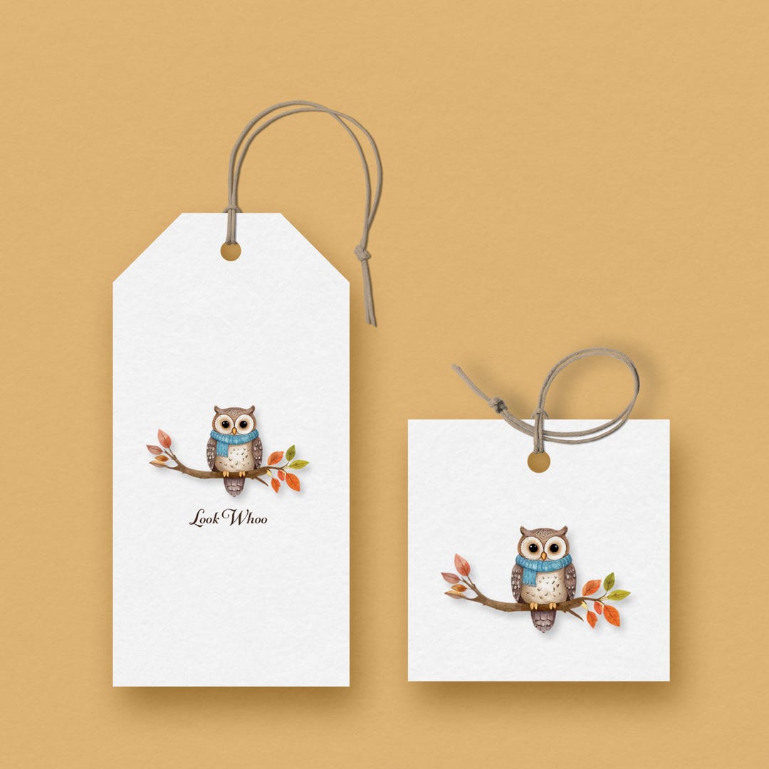 Owl Gift Tags: Fall Teacher Appreciation (PDF Download) - Etsy