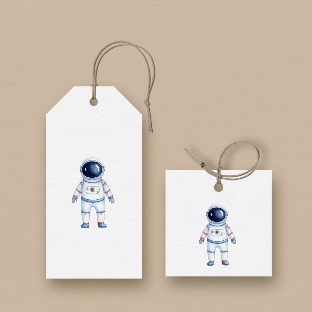 Astronaut Gift and Favor Tags (PDF Download) - Etsy