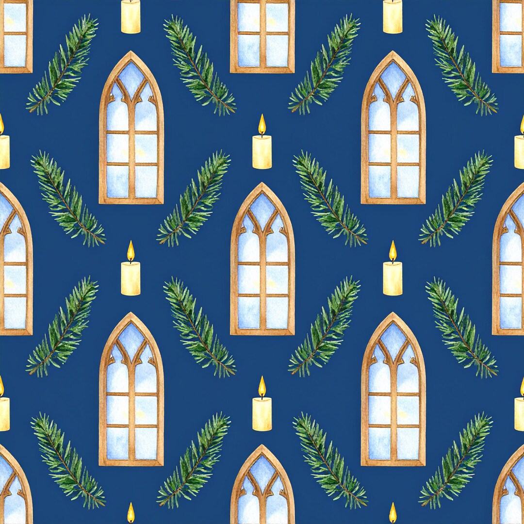 Cathedral Wrapping Paper Church Holiday Gift Wrap - Etsy