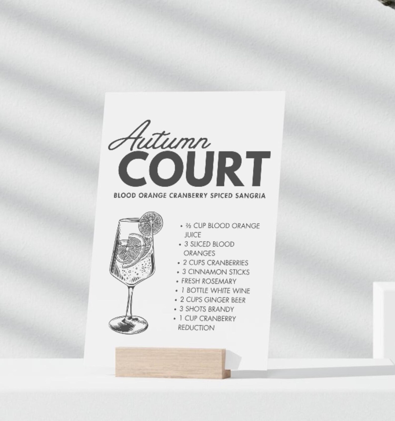 A Court of Thorns & Roses - ACOTAR - Autumn Court Cocktail (3 Color ...