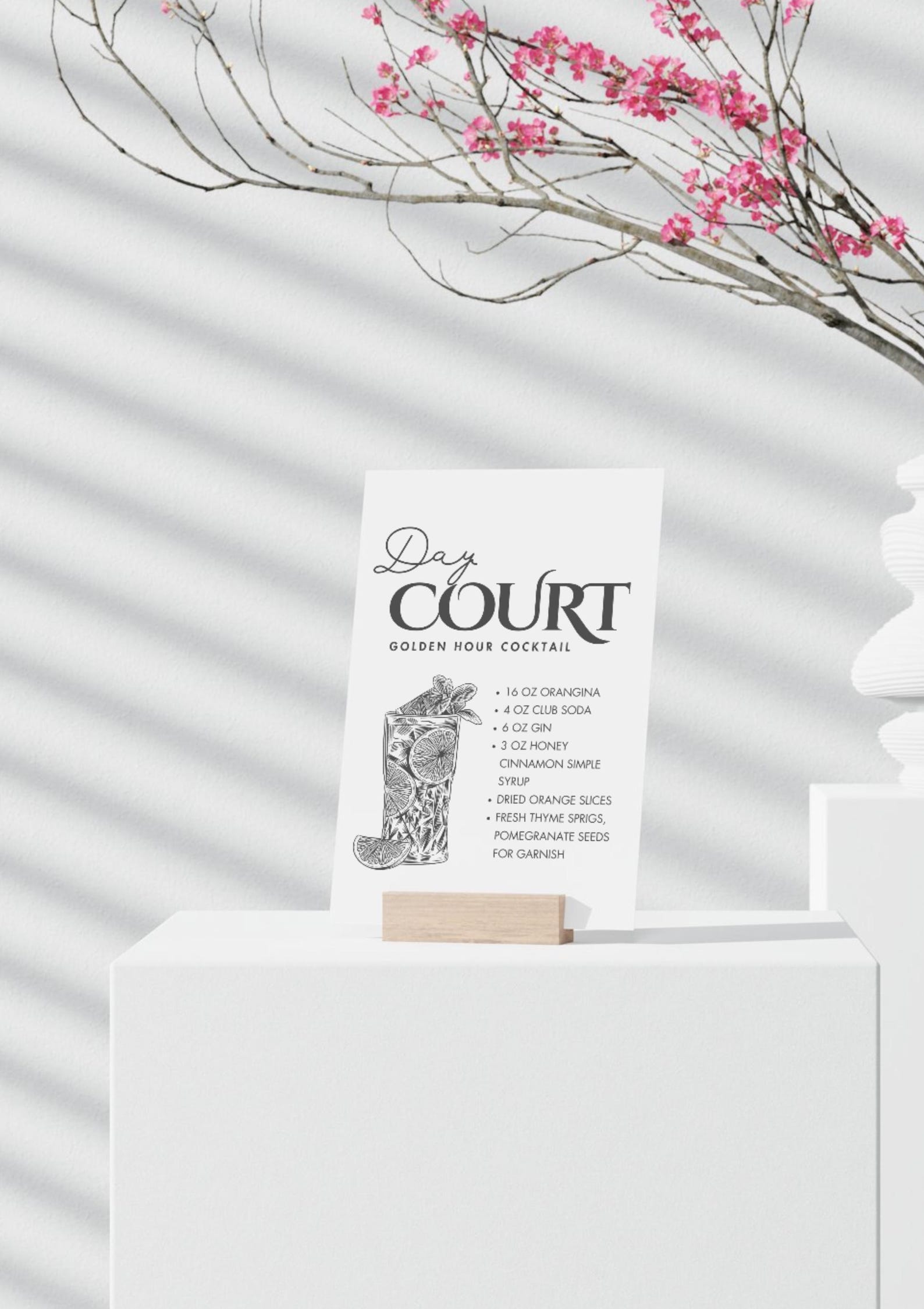 A Court of Thorns & Roses - ACOTAR - Court Cocktail Set (ALL EIGHT ...